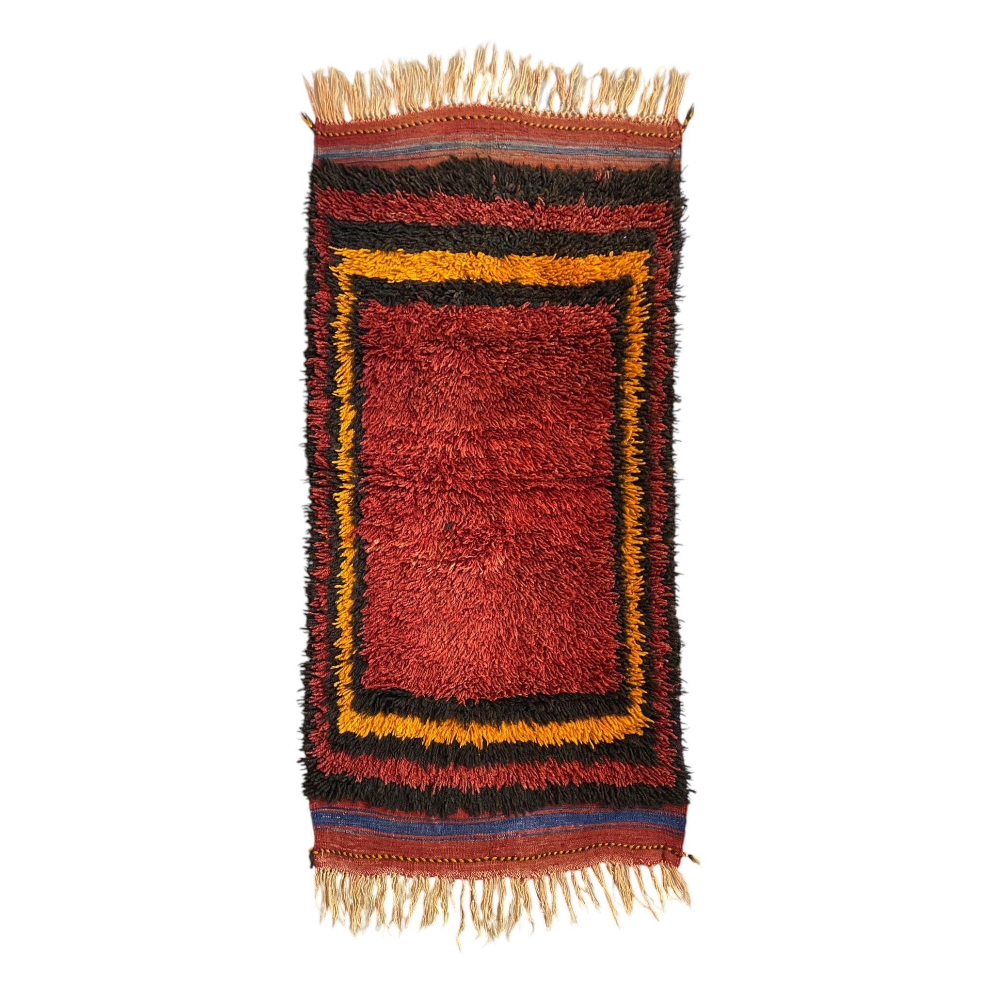 Konya Karapinar Simple Minimalist Tullu Yatak Rug – Kilim Art Gallery